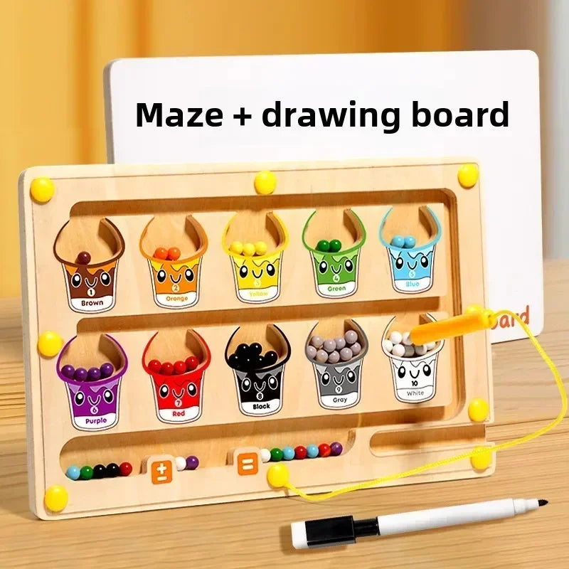 ColorCount Duo Montessori Maze & Drawing Board – mylovely-baby